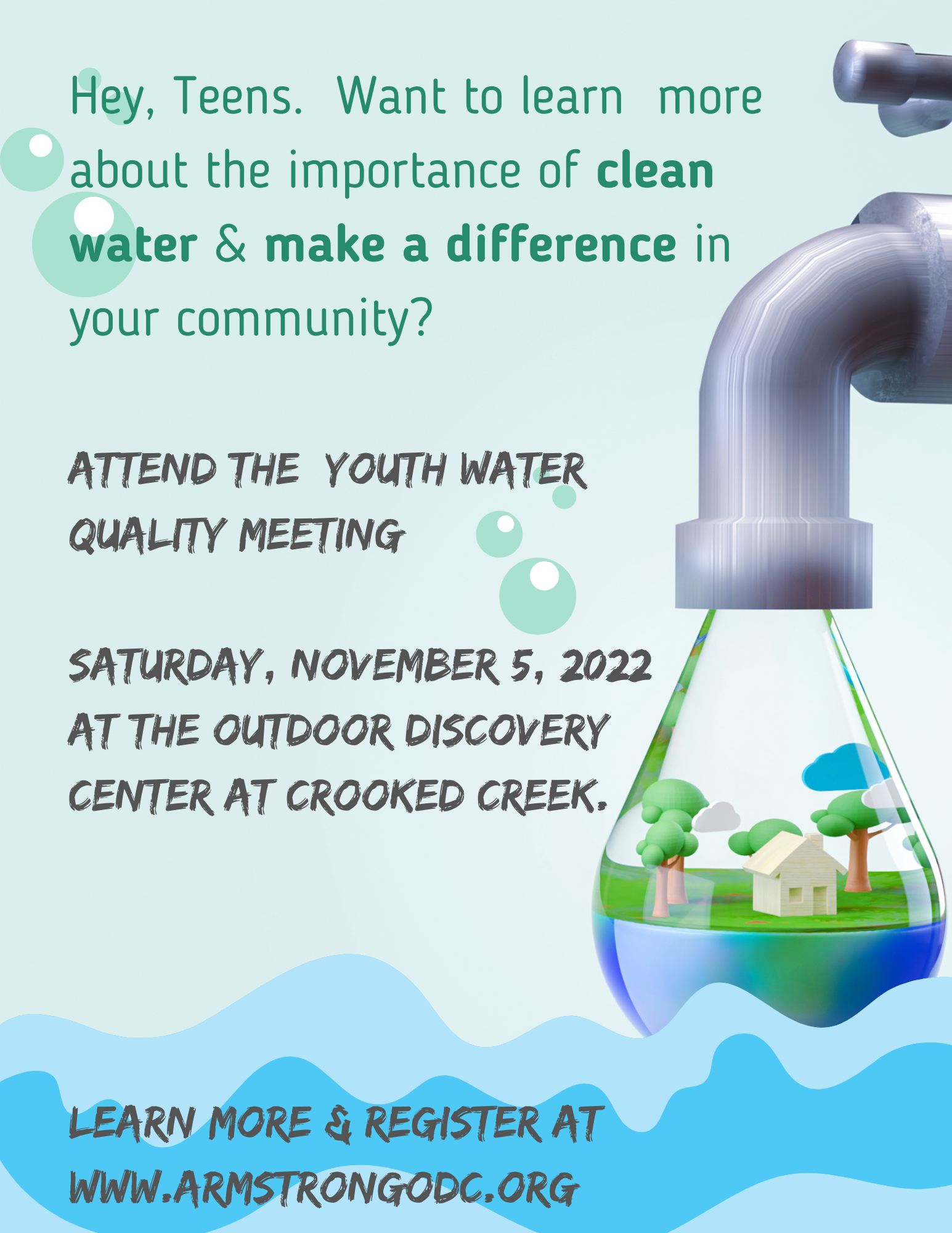 Youth Water Quality Education - Armstrong Center for Community Learning